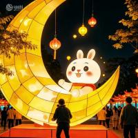 China Handmade Moon Rabbit Lantern for Ramadan Diwali Mid-Autumn - Outdoor Festival Decor for sale