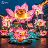 China Large Waterproof Outdoor Lanterns - Garden Flower Theme Decor for Wedding & Holiday Events for sale