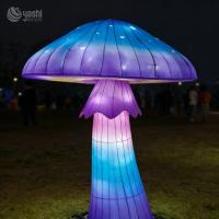 China Colorful Mushroom Lanterns Floral Theme LED Light for Light Festival & Performances for sale