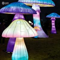 China Colorful Mushroom Lanterns Floral Theme LED Light for Light Festival & Performances for sale