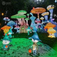 China Colorful Mushroom Lanterns Floral Theme LED Light for Light Festival & Performances for sale