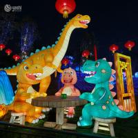 China LED Dinosaur Statue Landscape Lighting - Weatherproof Playground Decor Sculpture for sale