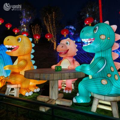 China LED Dinosaur Statue Landscape Lighting - Weatherproof Playground Decor Sculpture for sale