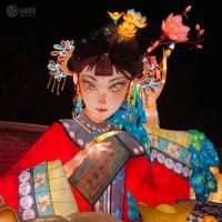 China Wholesale Waterproof Festival Lighting Decor: Handmade LED Character Lanterns for Theme Parks for sale
