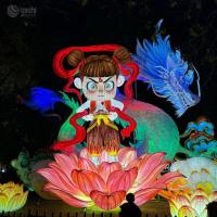 China Wholesale Waterproof Festival Lighting Decor: Handmade LED Character Lanterns for Theme Parks for sale