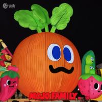 China Custom Cartoon Fruit Vegetable LED Lantern Set, Cute Character Food Light Sculpture for Kids Theme Park Exhibition for sale
