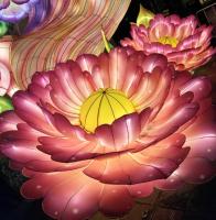 China Peony-Shaped LED Lanterns for Outdoor Water Feature Light Show - Festival Decoration RGB Lighting Solution for sale