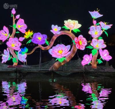 China Peony-Shaped LED Lanterns for Outdoor Water Feature Light Show - Festival Decoration RGB Lighting Solution for sale