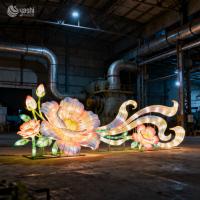 China Outdoor Waterproof Flower Theme Lantern - Festive Decorative Lighting Sculpture for sale