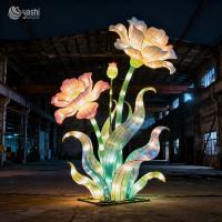 China Outdoor Waterproof Flower Theme Lantern - Festive Decorative Lighting Sculpture for sale