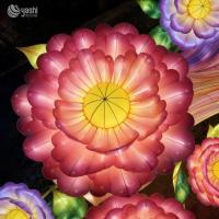 China Peony-Shaped LED Lanterns for Outdoor Water Feature Light Show - Festival Decoration RGB Lighting Solution for sale