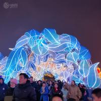 China Commercial-Grade LED Lantern Tunnel: Custom Light Display for Streets/Parks for sale