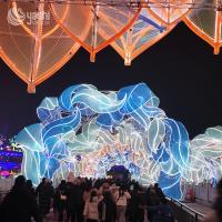 China Commercial-Grade LED Lantern Tunnel: Custom Light Display for Streets/Parks for sale