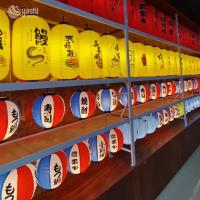 China Custom Japanese Outdoor Waterproof PVC Lantern for Sushi Restaurant Bar Decoration for sale