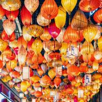China Outdoor Street Night View Decoration - Festive Lanterns, Silk Lanterns, Vietnamese Lanterns for sale