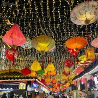 China Outdoor Street Night View Decoration - Festive Lanterns, Silk Lanterns, Vietnamese Lanterns for sale
