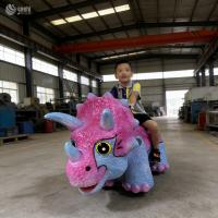 China Coin-Operated Dinosaur Ride-On Toy Car for Amusement Parks | Kids Electric Vehicle | Parent-Child Interactive Game for sale