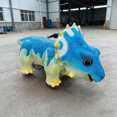 China Coin-Operated Dinosaur Ride-On Toy Car for Amusement Parks | Kids Electric Vehicle | Parent-Child Interactive Game for sale
