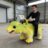China Customizable Electric Ride-On Dinosaur Car for Carnival & Theme Parks Interactive Game Facility, Colors Customizable for sale