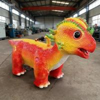 China Customizable Electric Ride-On Dinosaur Car for Carnival & Theme Parks Interactive Game Facility, Colors Customizable for sale