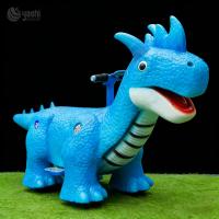 China Customizable Electric Ride-On Dinosaur Car for Carnival & Theme Parks Interactive Game Facility, Colors Customizable for sale