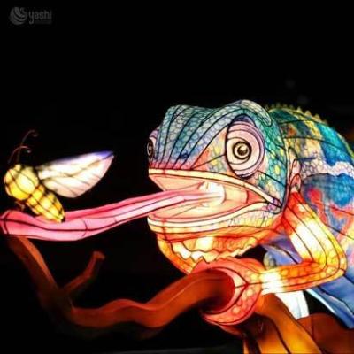 China Wholesale Animal Silk Lanterns - Orangutan & Chameleon Designs, Perfect for Park & Zoo Decorations for sale