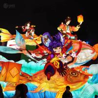 China Custom Large-Scale Game Character LED Lanterns  Waterproof & Durable for Outdoor Festivals for sale