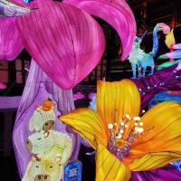 China Zigong Handmade LED Flower Motif Light Outdoor Waterproof Custom Lantern for Ramadan Christmas Wedding Decoration for sale