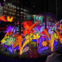 China Zigong Handmade LED Flower Motif Light Outdoor Waterproof Custom Lantern for Ramadan Christmas Wedding Decoration for sale