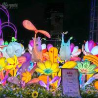 China Zigong Handmade LED Flower Motif Light Outdoor Waterproof Custom Lantern for Ramadan Christmas Wedding Decoration for sale