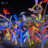 China Zigong Handmade LED Flower Motif Light Outdoor Waterproof Custom Lantern for Ramadan Christmas Wedding Decoration for sale