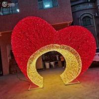 China Giant Sugar Skull LED Light Sculpture - Custom Halloween & Day of the Dead Outdoor Festival Decoration for sale