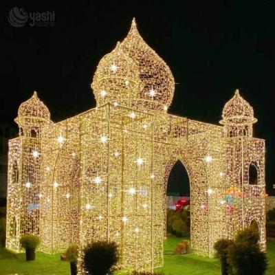 China Outdoor Waterproof 3D LED Palace Arch Light - Customizable Large Scale Festival Decoration for Theme Parks & Events for sale