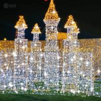 China Outdoor Waterproof 3D LED Palace Arch Light - Customizable Large Scale Festival Decoration for Theme Parks & Events for sale