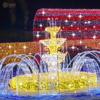 China Outdoor Waterproof 3D LED Palace Arch Light - Customizable Large Scale Festival Decoration for Theme Parks & Events for sale