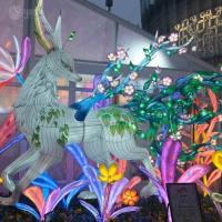 China Custom Large Mythical Reindeer Lantern - Outdoor Light Festival & Christmas Decor Lighting for sale