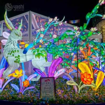 China Custom Large Mythical Reindeer Lantern - Outdoor Light Festival & Christmas Decor Lighting for sale