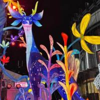 China Outdoor Customizable Giant LED Deer Sculpture Lantern for Shopping Mall Festival Decor for sale