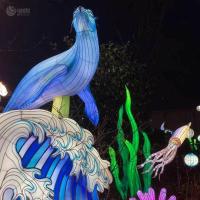 China Underwater World Theme LED Lanterns Colorful Lionfish & Tropical Fish Decor for Beach & Aquarium Events for sale