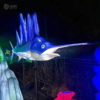 China Underwater World Theme LED Lanterns Colorful Lionfish & Tropical Fish Decor for Beach & Aquarium Events for sale