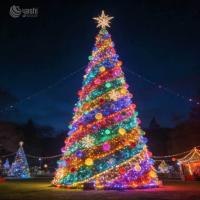 China Christmas Outdoor Decoration Solution  Large Geometric LED Christmas Tree Light for Shopping Malls & Street Decor for sale