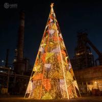 China Christmas Outdoor Decoration Solution  Large Geometric LED Christmas Tree Light for Shopping Malls & Street Decor for sale