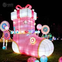 China Custom Waterproof Christmas Cake & Santa LED Lantern Festival Light for Amusement Park & Holiday Event for sale