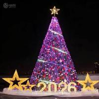 China Giant Outdoor Christmas Tree Sculpture Lantern for Mall, Park, Event Custom Holiday Decoration for sale