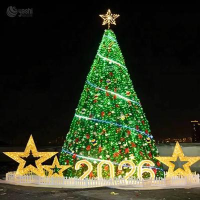 China Giant Outdoor Christmas Tree Sculpture Lantern for Mall, Park, Event Custom Holiday Decoration for sale