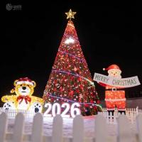 China Giant Outdoor Christmas Tree Sculpture Lantern for Mall, Park, Event Custom Holiday Decoration for sale