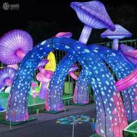 China Giant Custom LED Mushroom Sculpture | Festival & Event Decor Light | Commercial Display Piece for sale