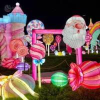 China Custom Giant Reindeer and Sleigh LED Lights Waterproof Outdoor Christmas Mall & Theme Park Decoration for sale
