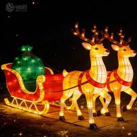 China Custom Giant Santa & Snowman LED Light Set Waterproof Outdoor Christmas Decor for Malls & Parks for sale