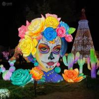 China Custom Large Cactus Arch Lantern Light Show Outdoor Waterproof LED Sculpture for Halloween & Christmas for sale